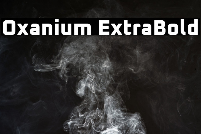 Oxanium ExtraBold Font - FFonts.net
