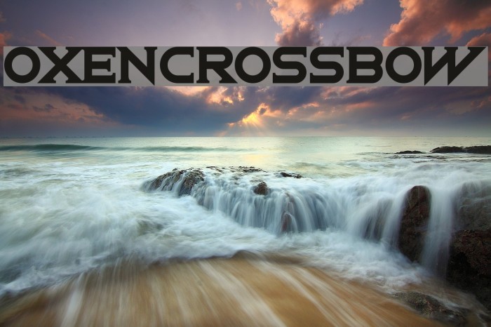 OxenCrossbow Font - FFonts.net
