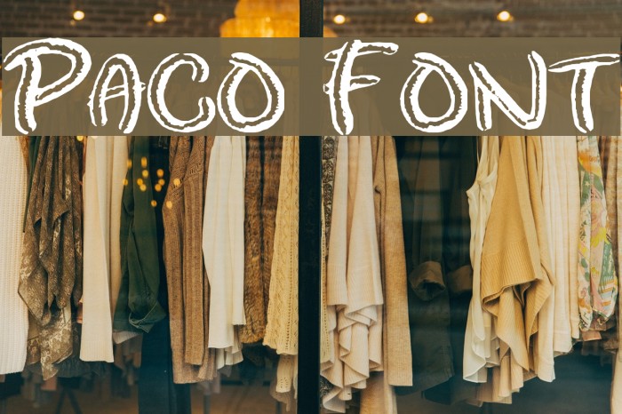 Paco Font - FFonts.net
