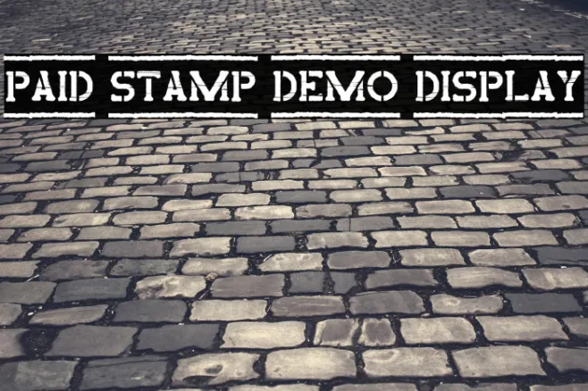 Paid Stamp Demo Display Font | Free Download (TTF/OTF) | FFo