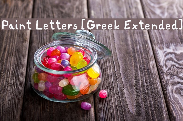Paint Letters [Greek Extended] Font - FFonts.net