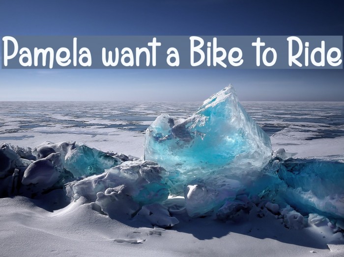 Pamela want a Bike to Ride Font - FFonts.net