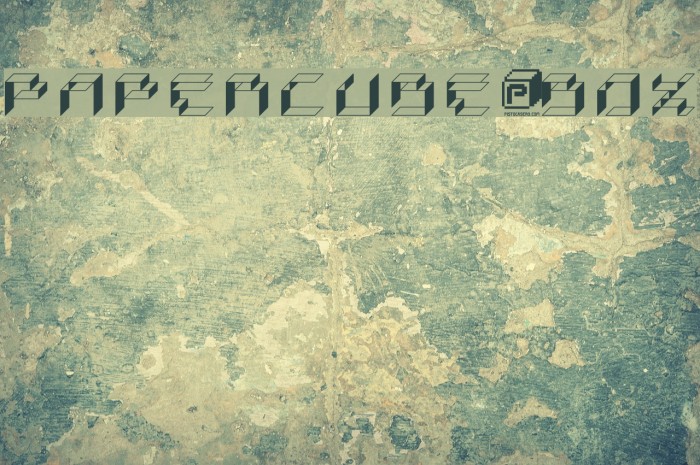 PaperCube-Box Font - FFonts.net