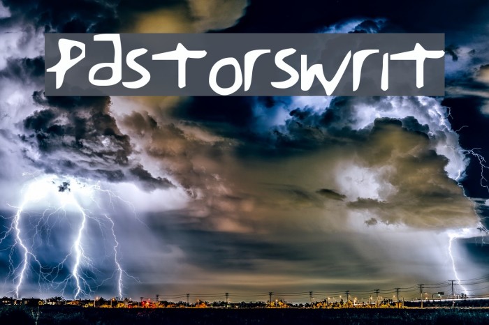 Pastorswrit Font - FFonts.net
