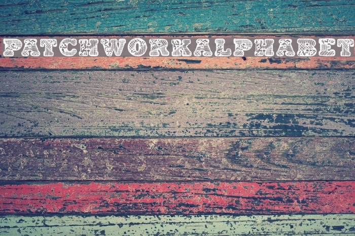 PatchworkAlphabet Font - FFonts.net