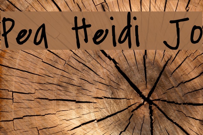 Pea Heidi Jo Font - FFonts.net