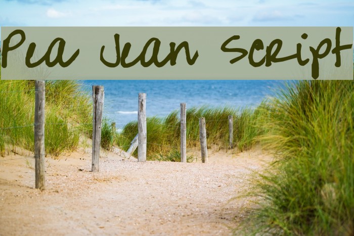 Pea Jean Script Font - FFonts.net