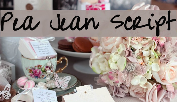 Pea Jean Script Font - FFonts.net