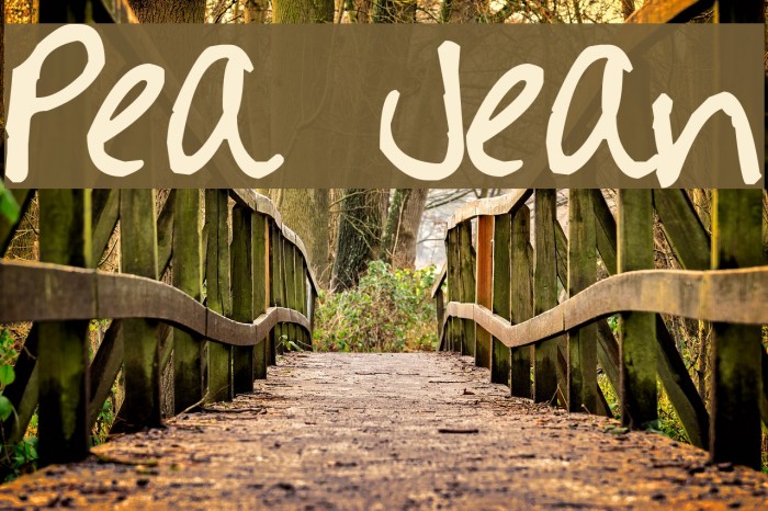 Pea Jean Font - FFonts.net