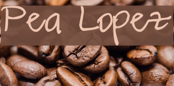Pea Lopez Font - FFonts.net
