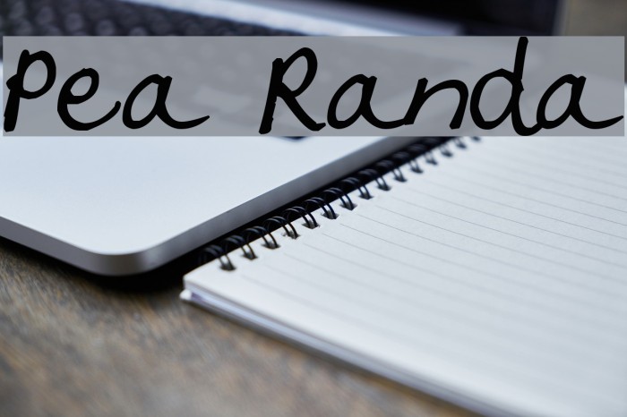Pea Randa Font - FFonts.net