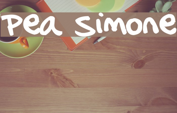 Pea Simone Font - FFonts.net