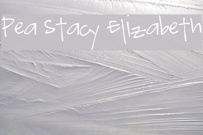 Pea Stacy Elizabeth Font - FFonts.net