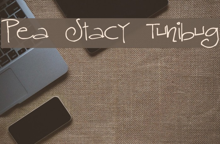 Pea Stacy Tunibug Font - FFonts.net