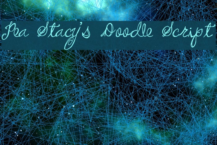 Pea Stacy's Doodle Script Font - FFonts.net