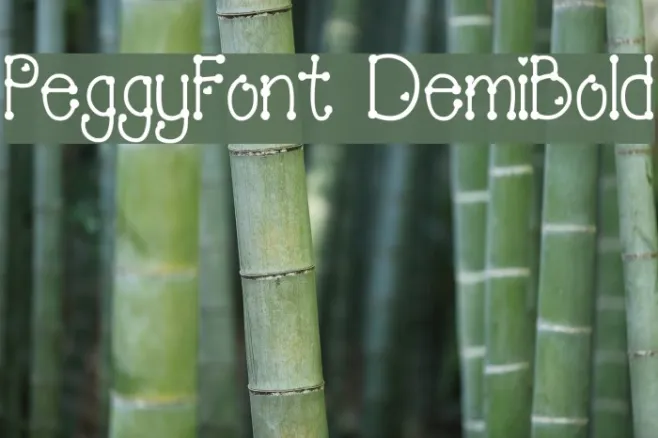 PeggyFont DemiBold Font | Free Download (TTF/OTF) | FFonts.n