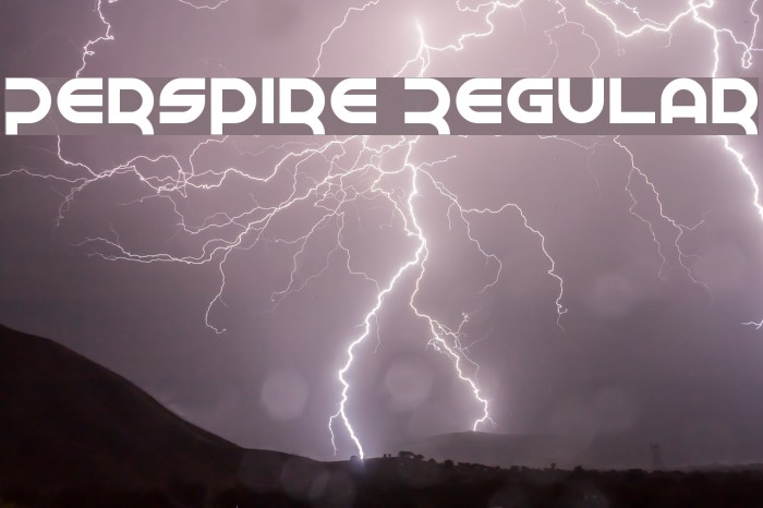 Perspire Regular Font - FFonts.net