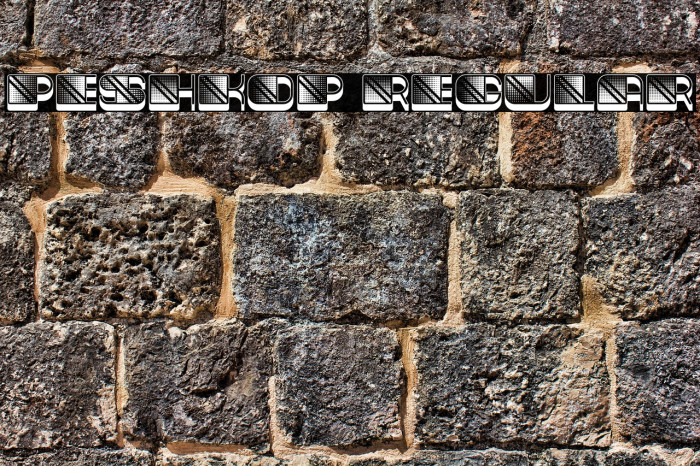 Peshkop Regular Font - FFonts.net