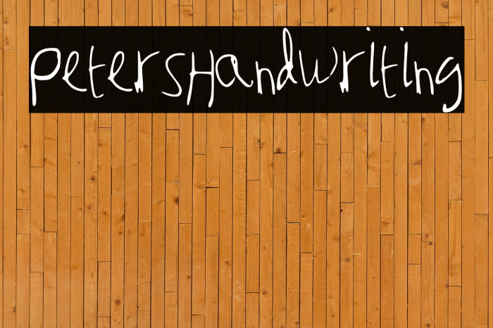 Peter_s_Handwriting Font - FFonts.net