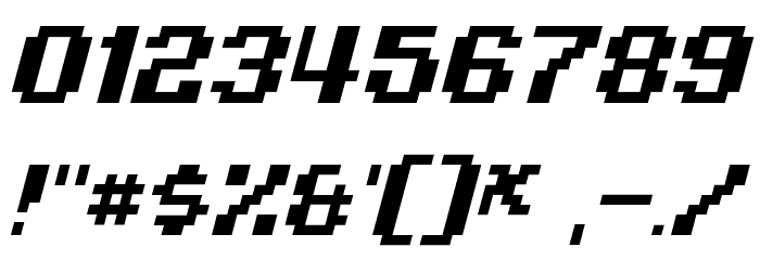 Pixel Digivolve Italic Font - FFonts.net