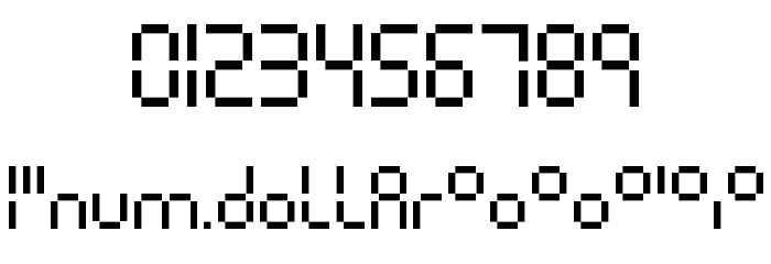 Pixel lcd machine Regular Font - FFonts.net