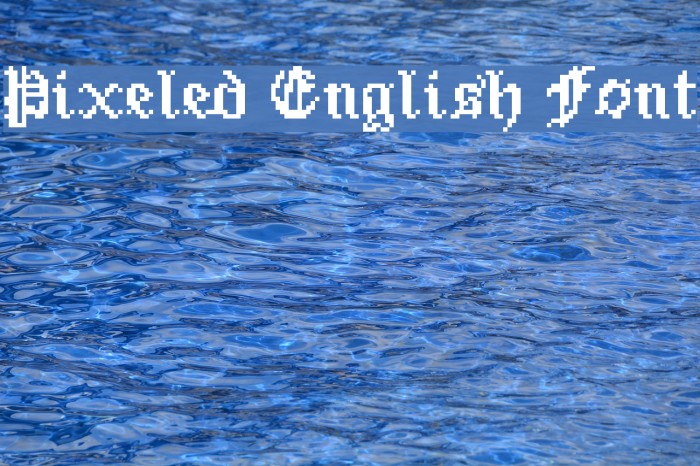 Pixeled English Font Font - FFonts.net