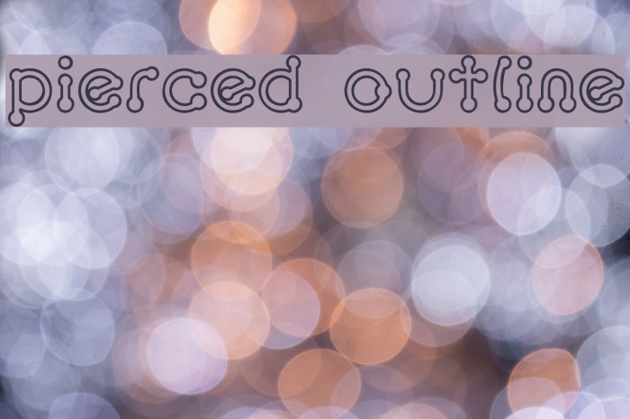pierced outline Font - FFonts.net
