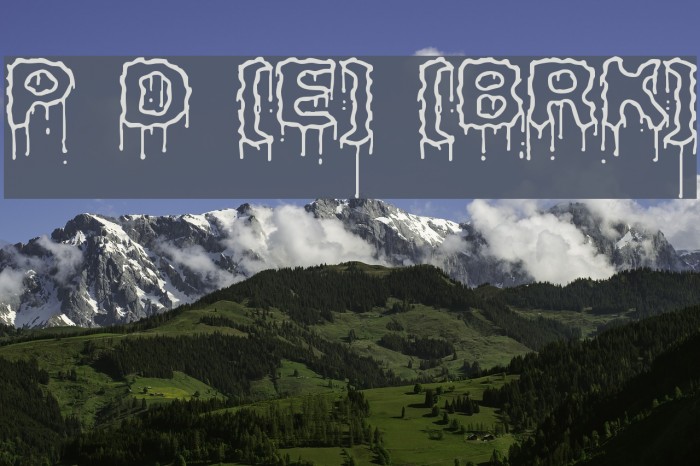 Plasma Drip [Empty] [BRK] Font - FFonts.net