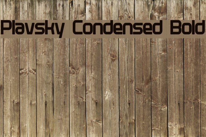 Plavsky Condensed Bold Font - FFonts.net