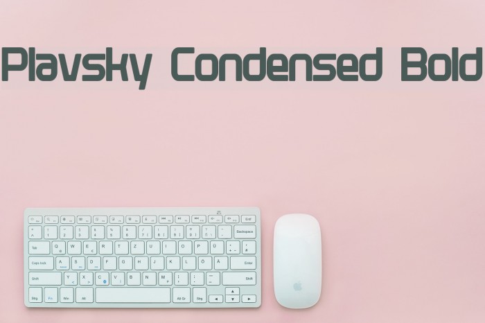 Plavsky Condensed Bold Font - FFonts.net