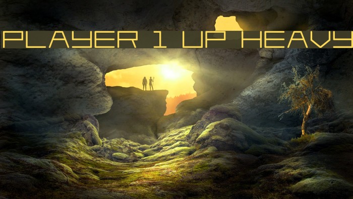 Player 1 Up Heavy Font - FFonts.net