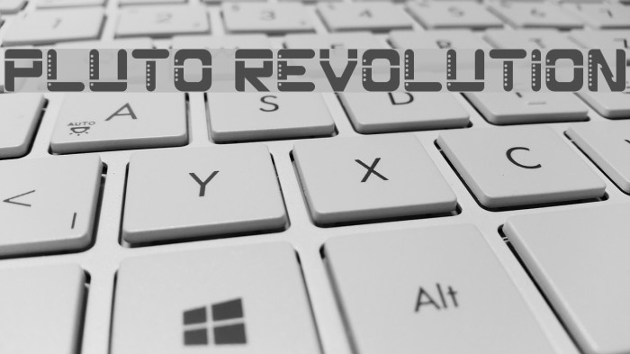 Pluto Revolution Font - FFonts.net
