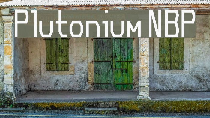 Plutonium NBP Font - FFonts.net