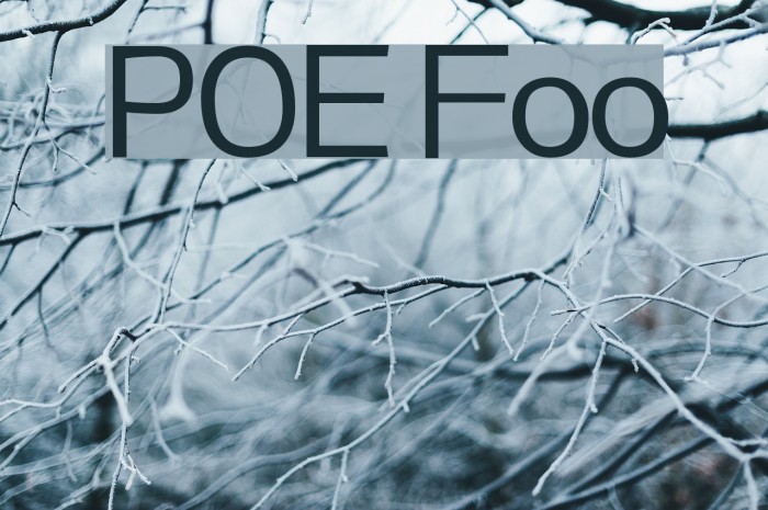 POE Foo Font - FFonts.net