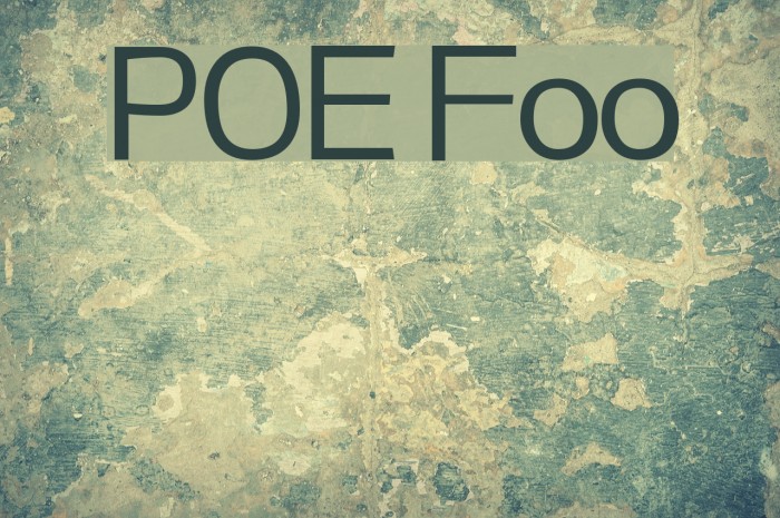 POE Foo Font - FFonts.net