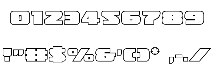 Police Cruiser Outline Regular Font - FFonts.net