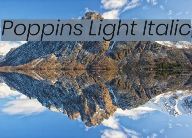 Poppins Light Italic Font | Free Download (TTF/OTF) | FFonts.net