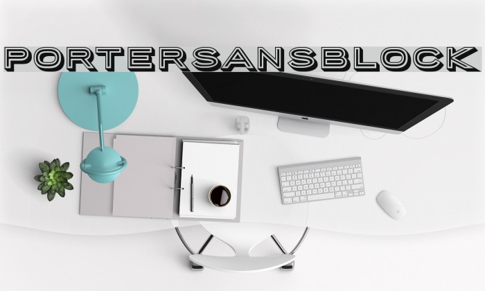 PorterSansBlock Font - FFonts.net