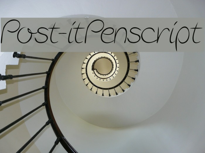 Post-itPenscript Font - FFonts.net
