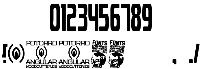 Potorro Angular Font - FFonts.net