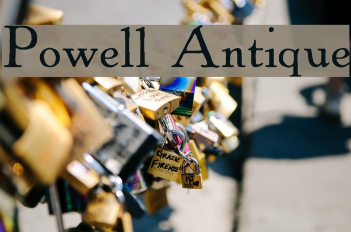 Powell Antique Font - FFonts.net