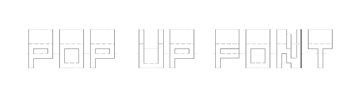 Pop Up Font Font