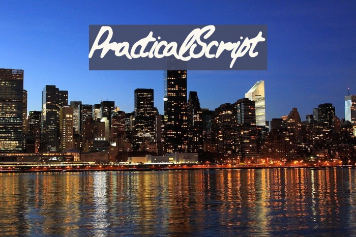 PracticalScript Font - FFonts.net