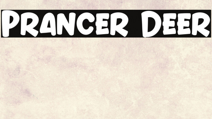 Prancer Deer Font - FFonts.net