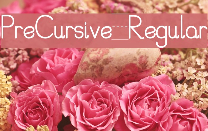 PreCursive_Regular Font - FFonts.net