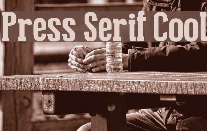 Press Serif Cool Font FFonts
