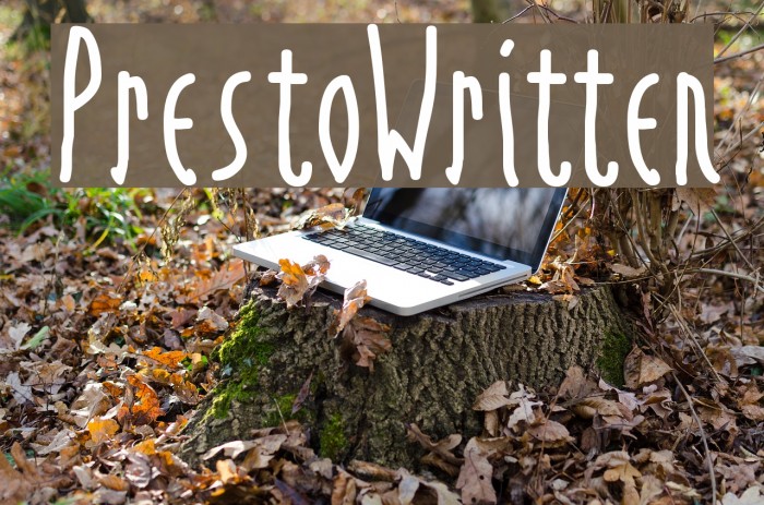 PrestoWritten Font - FFonts.net