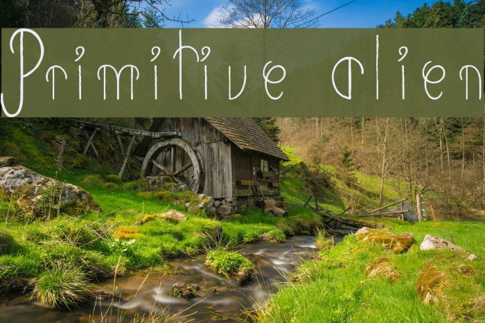 Primitive Alien Font - FFonts.net