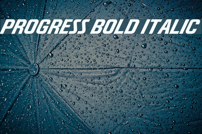 Progress Bold Italic Font - FFonts.net