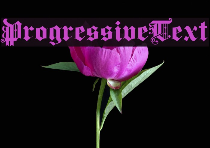 ProgressiveText Font - FFonts.net